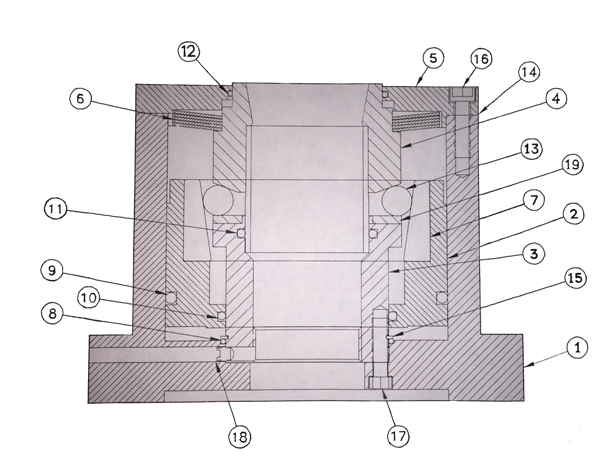 Model 20001 Collet Closer Parts List